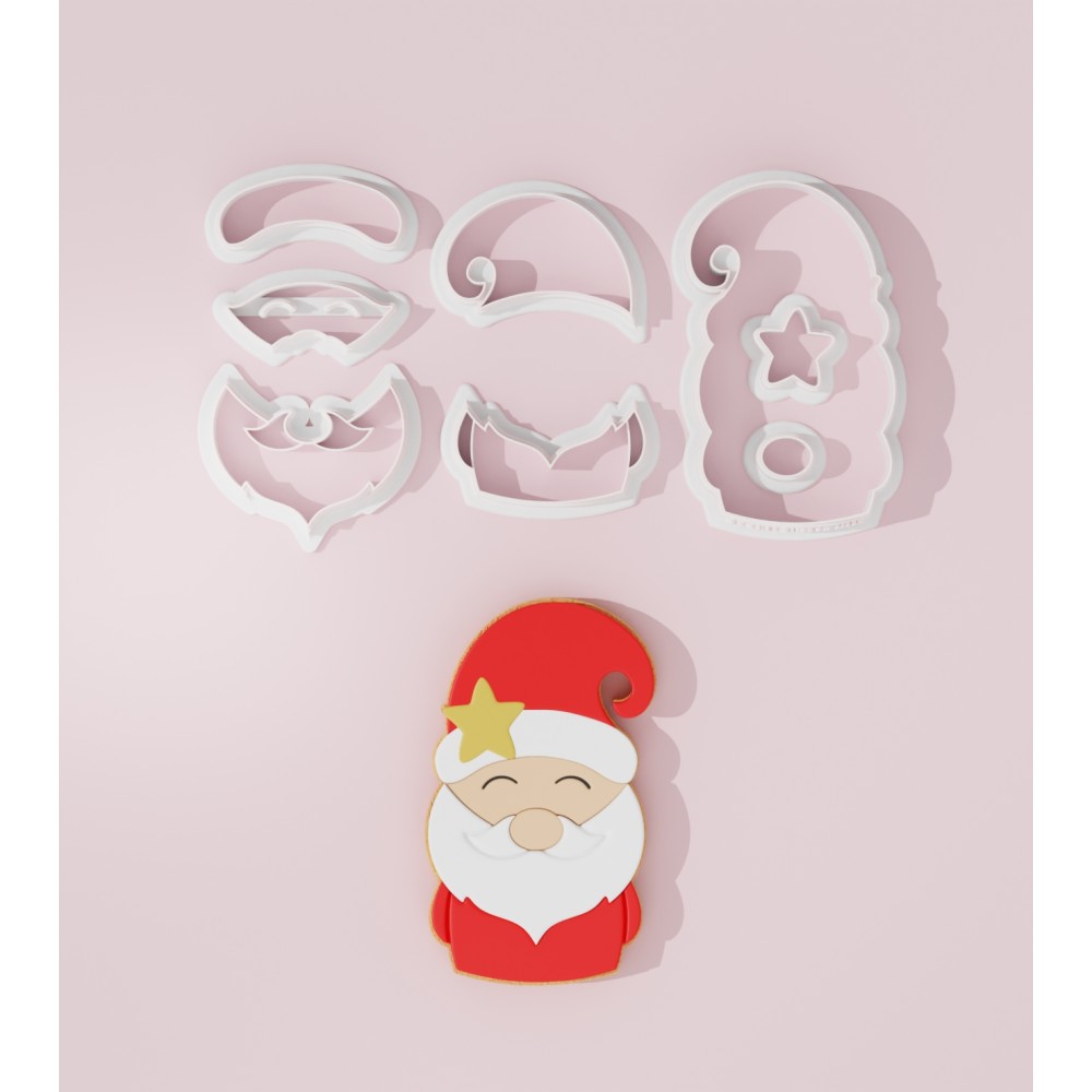 Minimal Santa Claus Cookie Cutter 101