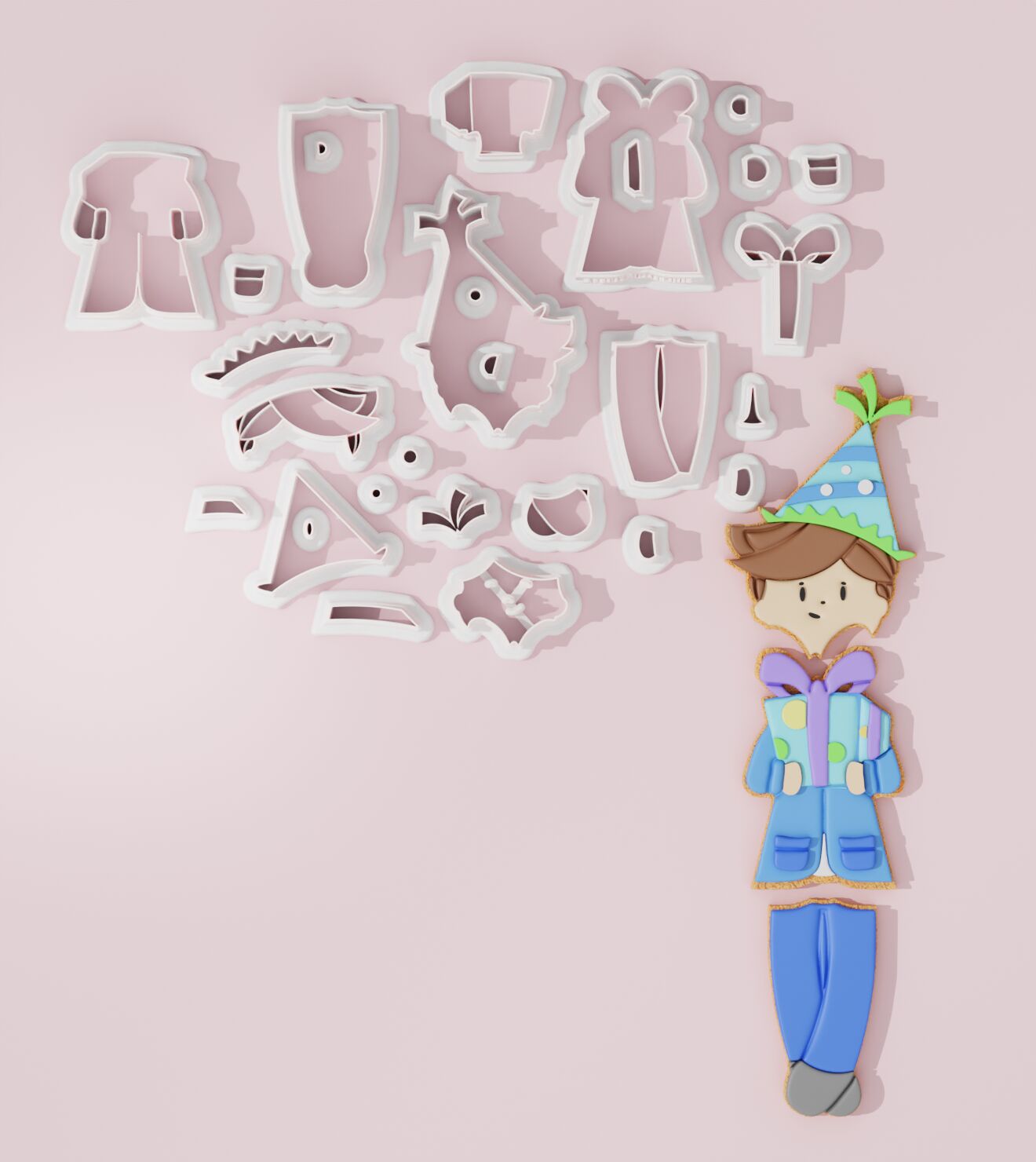 Build Your Own Birthday Boy – Cookie Cutter Platter