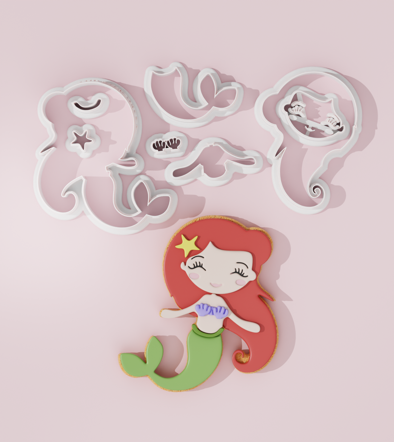 Mermaid no2 Cookie Cutter
