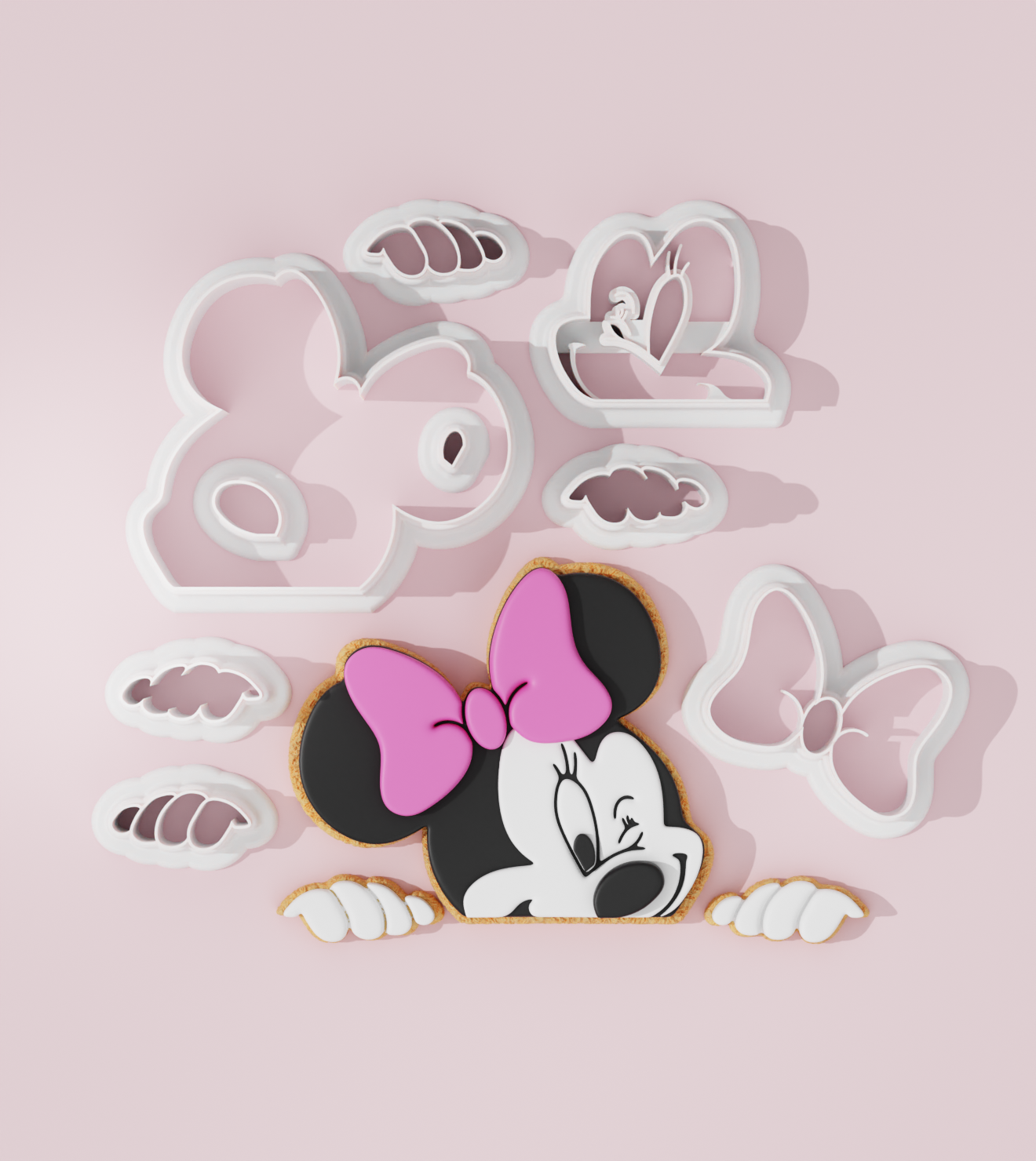 Big Minnie Mouse Cookie Cutter 102