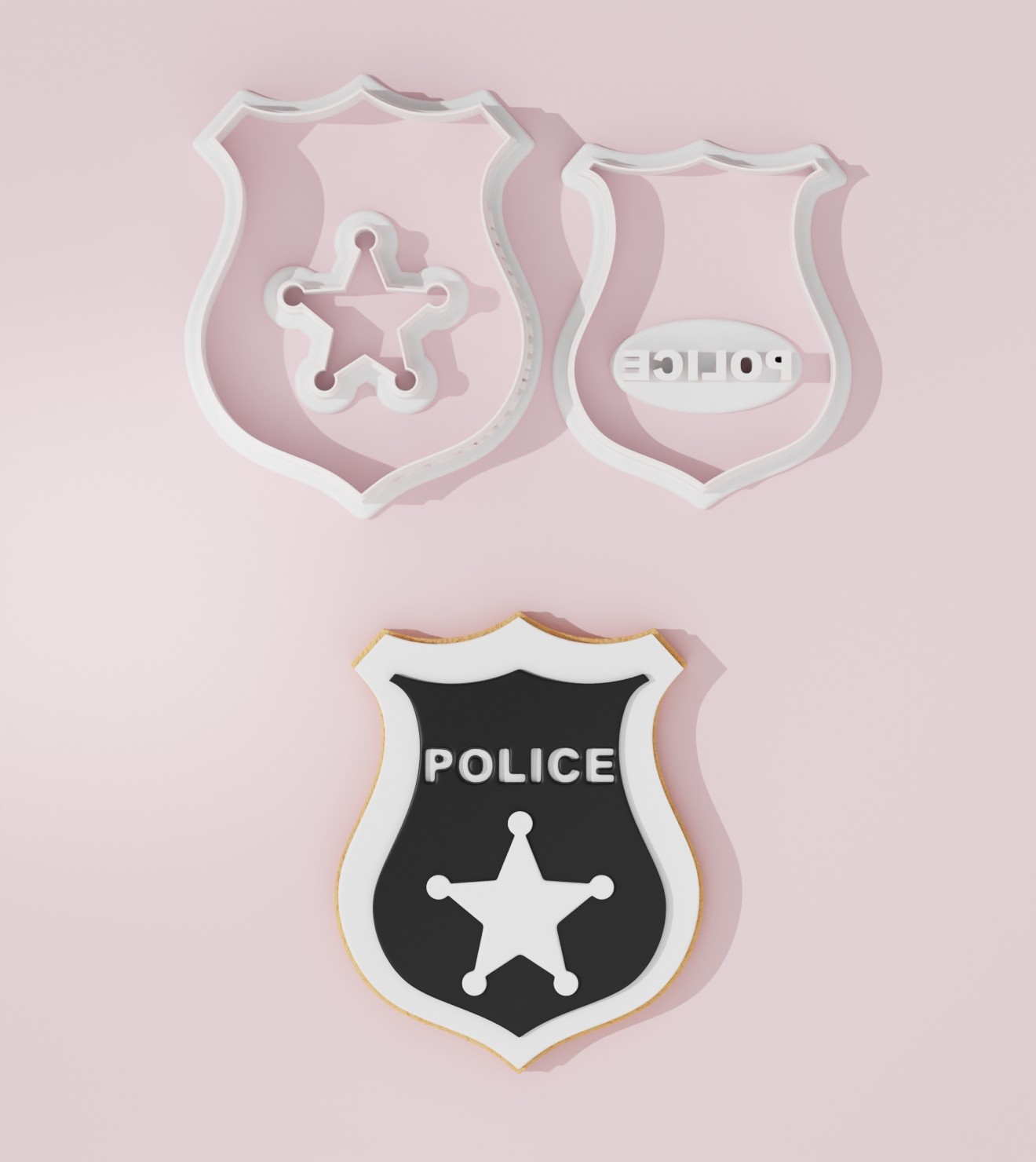 Police Badge Cookie Cutter 102