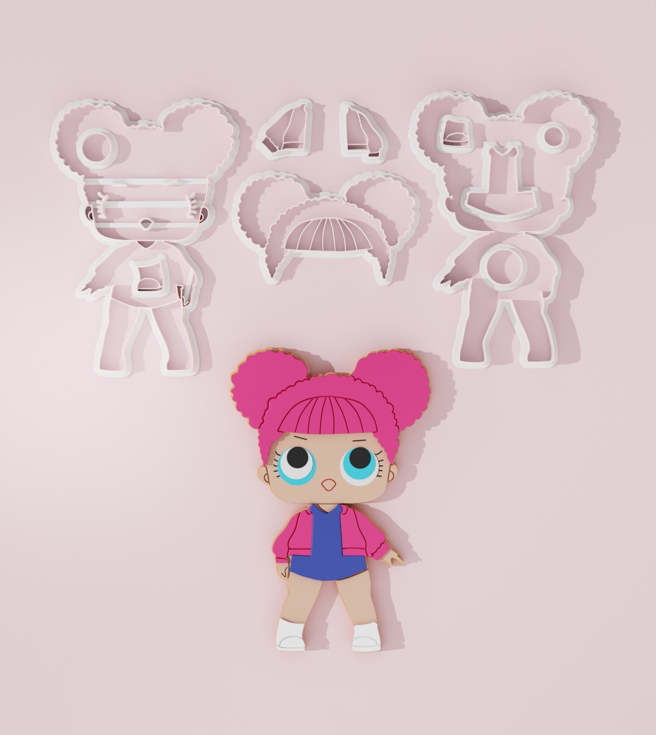 LOL Dolls Inspired Cookie Cutter no4