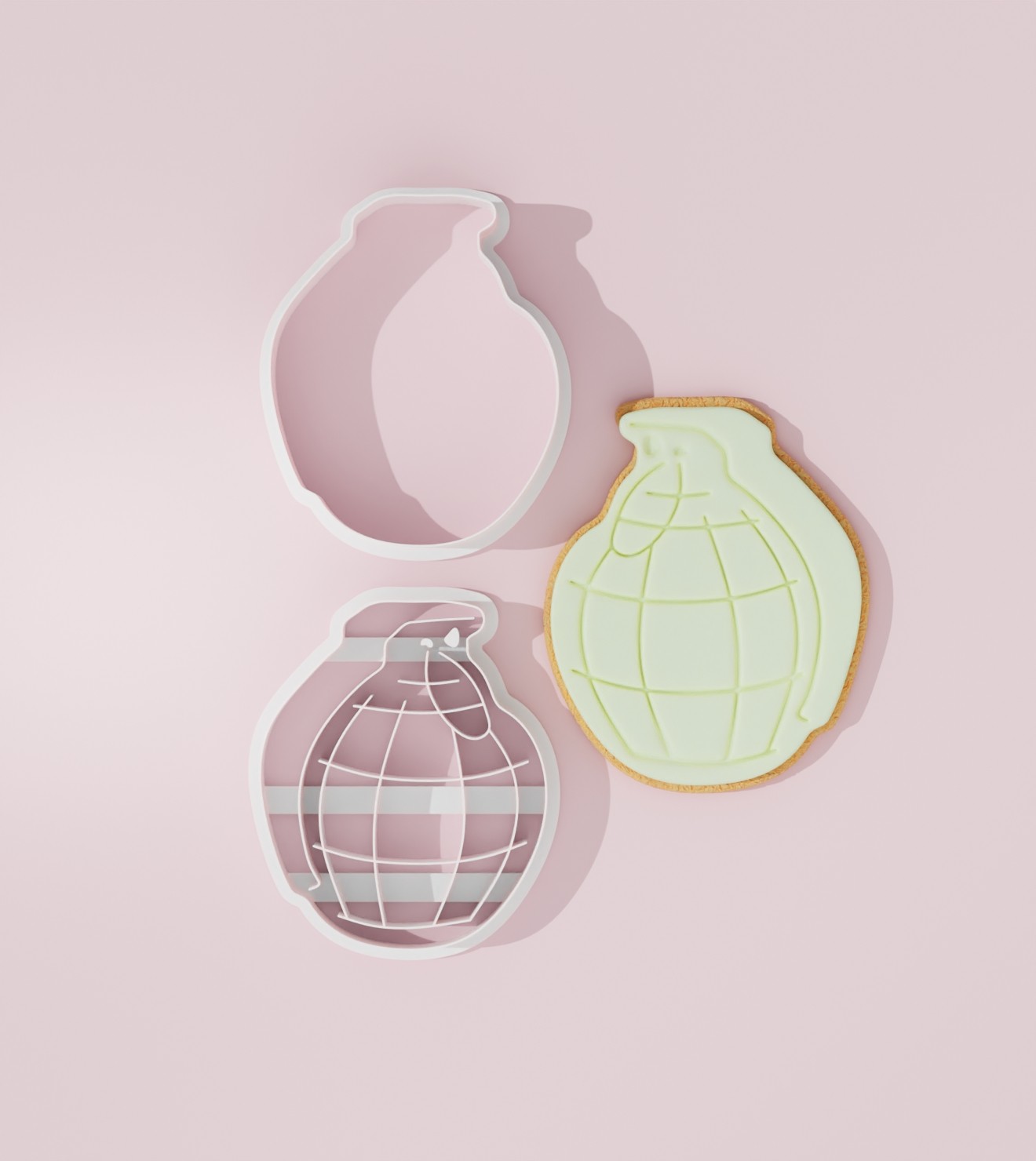 Grenade Cookie Cutter