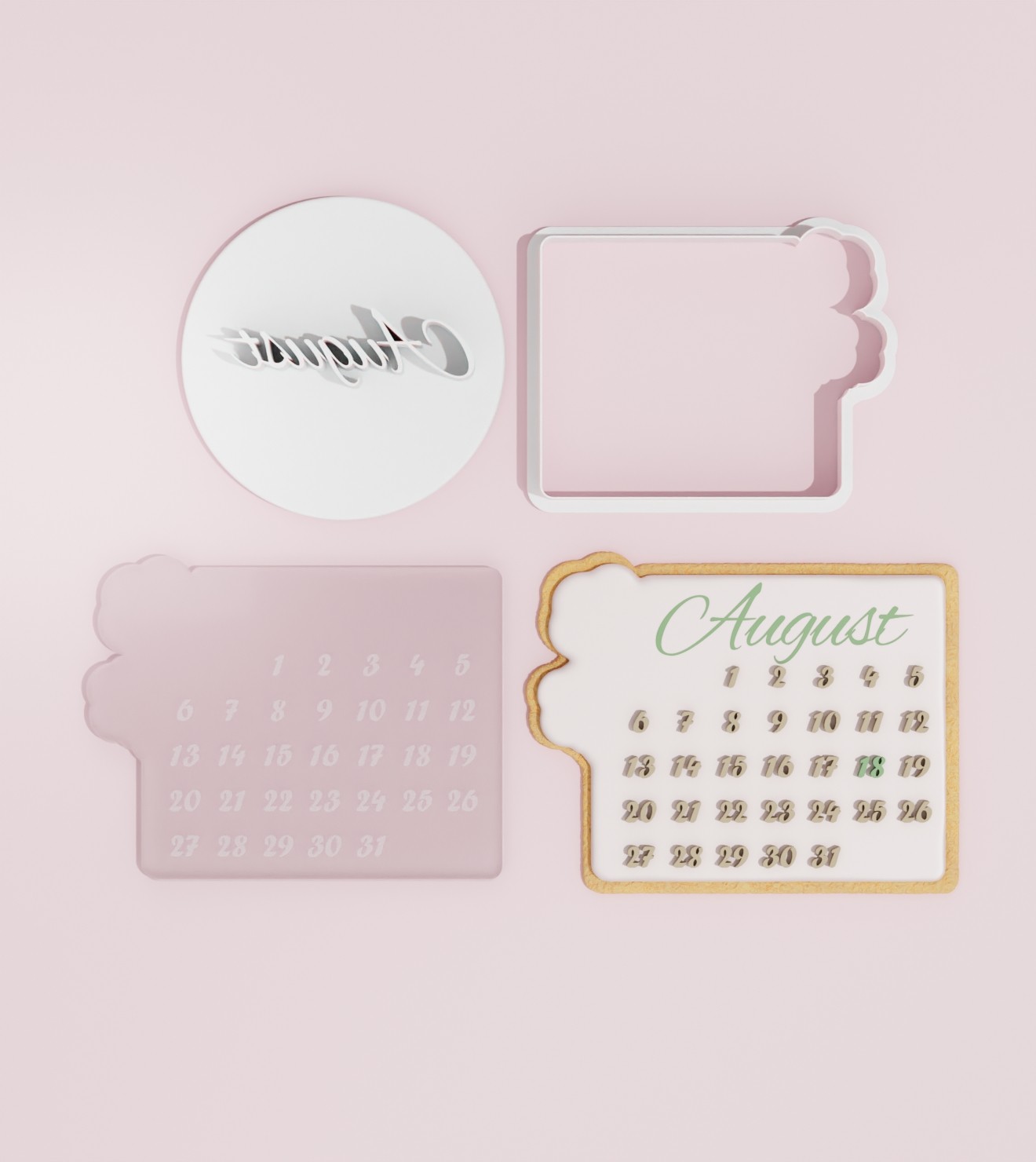 Calendar Embosser Stamp 102