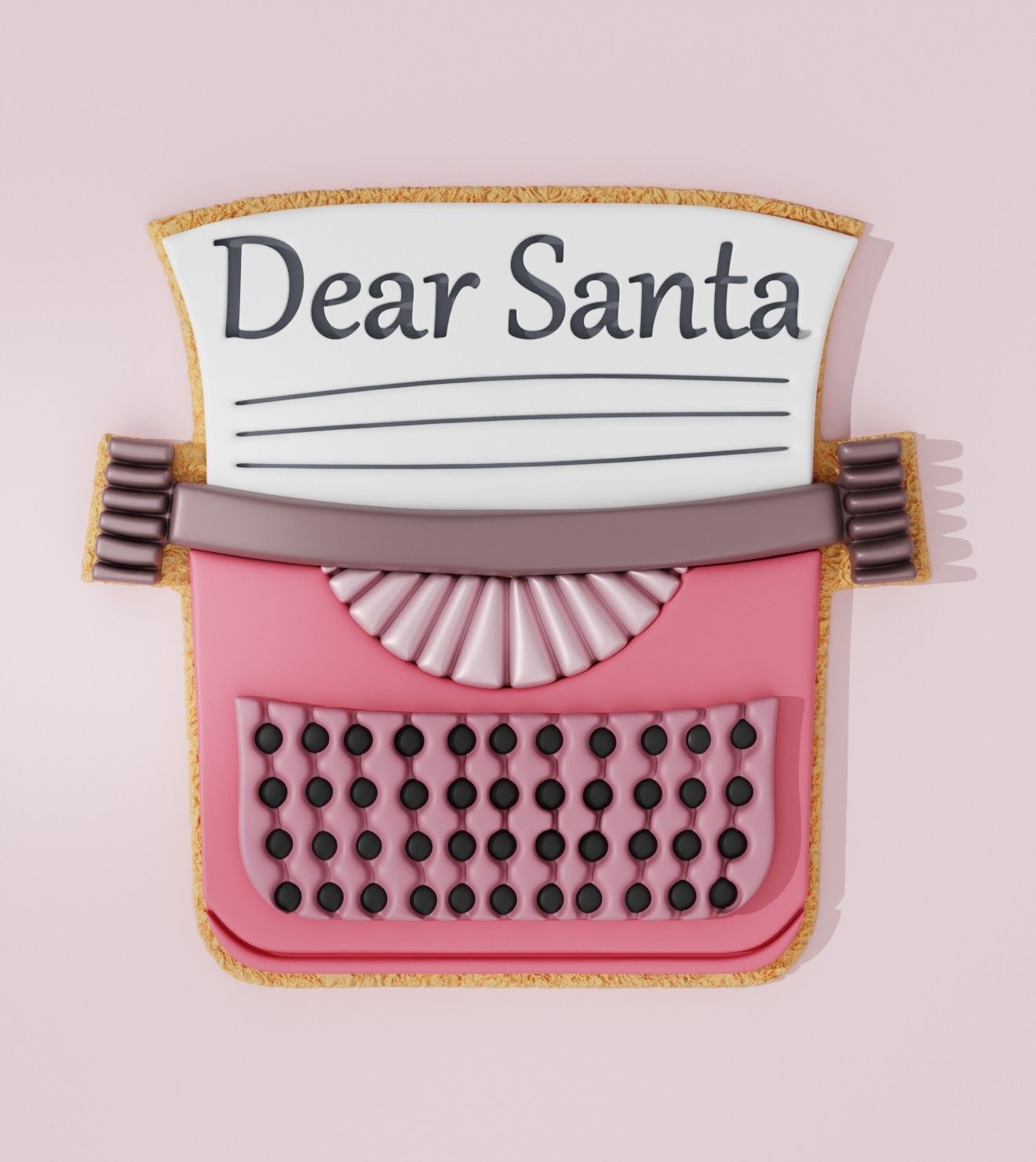 Typewriter Cookie Cutter 101