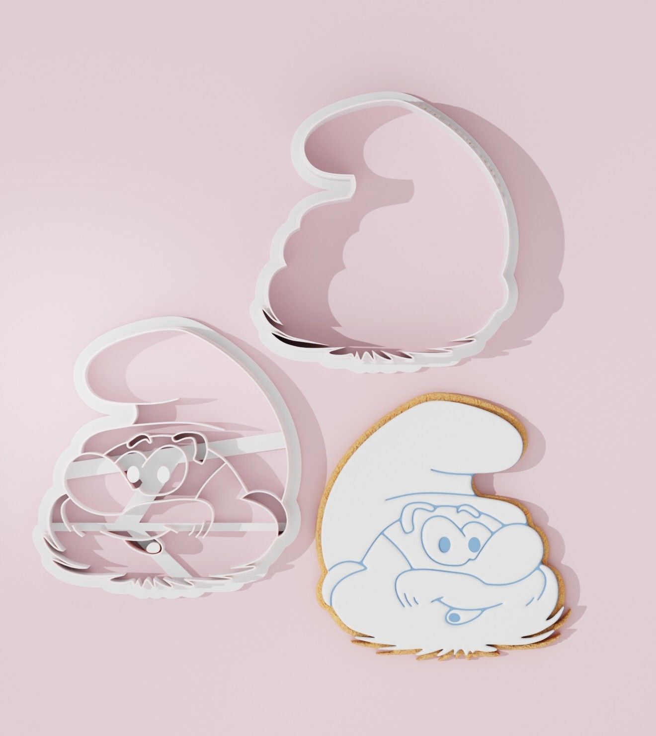 Smurfs Cookie Cutter Stamp 101